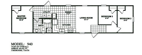 3 Bedroom 2 Bath Mobile Home Floor Plans
