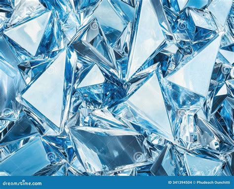 Sharp Crystal Structures In Repeating Patterns Stock Illustration