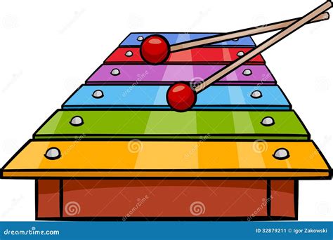 Xylophone Clip Art Cartoon Illustration Stock Vector Illustration Of