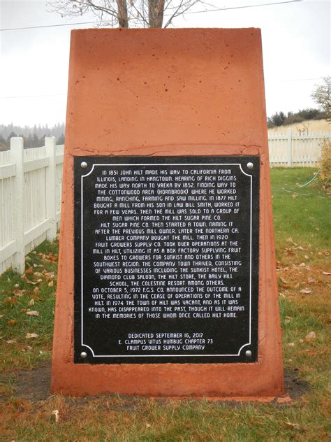 Photo Hilt Ca Marker