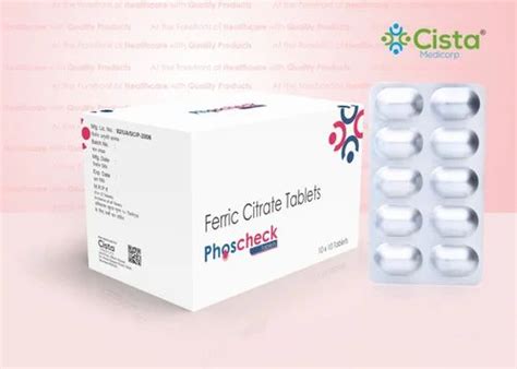 Ferric Citrate Tablets At Rs 1599box Pharmaceutical Tablets In
