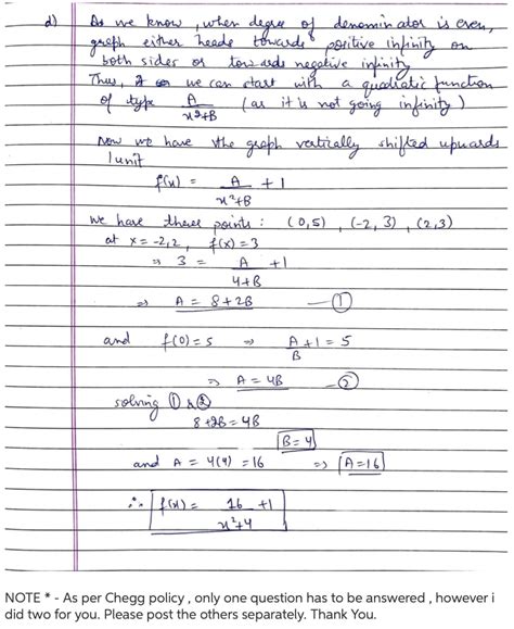Solved Part Graph Equation For Each Graph Below Chegg