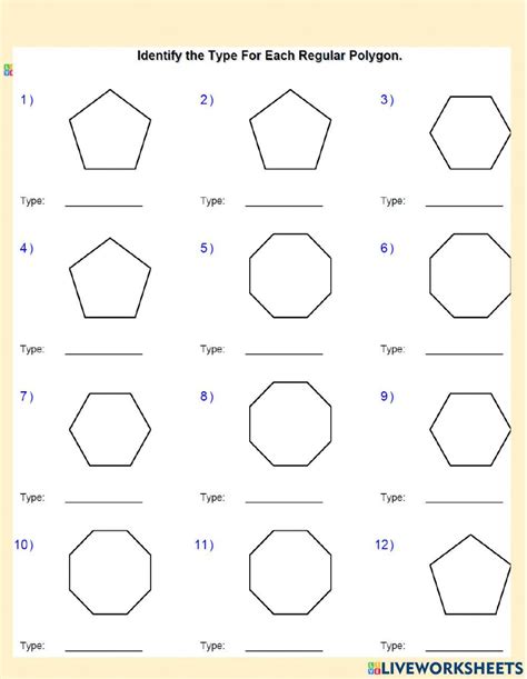Polygon Online Exercise For Live Worksheets