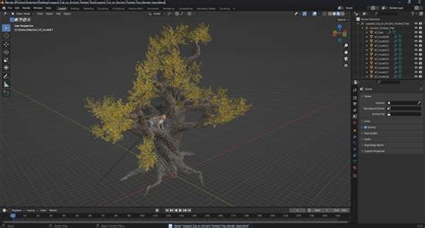 Leopard Cub On Ancient Twisted Tree 3d Turbosquid 2348827