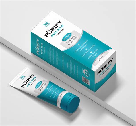 Facewash Tube With Box Branding Design Packaging Packaging Design