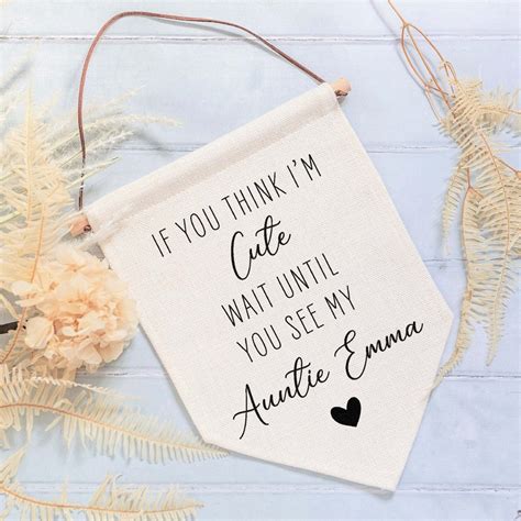 Personalised If You Think Im Cute Wedding Linen Style Flag Banner Sign