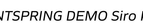 Demo Siro Italic Free Fonts Helvetica Neue Font Free Download