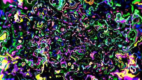 Colorful Plasma Pattern With Psychedelic Effect Motion Flashing