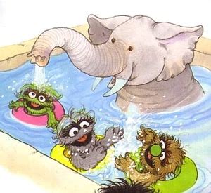 Fluffy Elephant Sesame Street