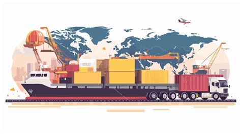 Page 4 Container Logistics Solutions Vectors And Illustrations For Free