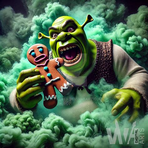 Shrek Loves Gingerbread Man By Wvharts On Deviantart