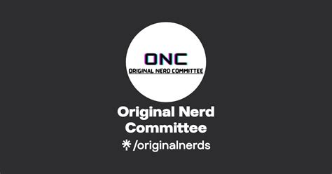 Original Nerd Committee Twitter Instagram Linktree