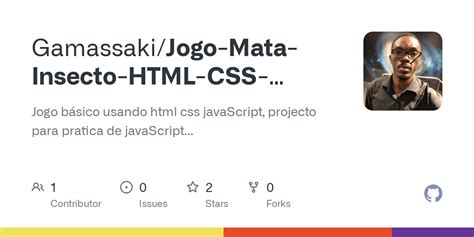 Github Gamassakijogo Mata Insecto Html Css Javascript Jogo Básico Usando Html Css