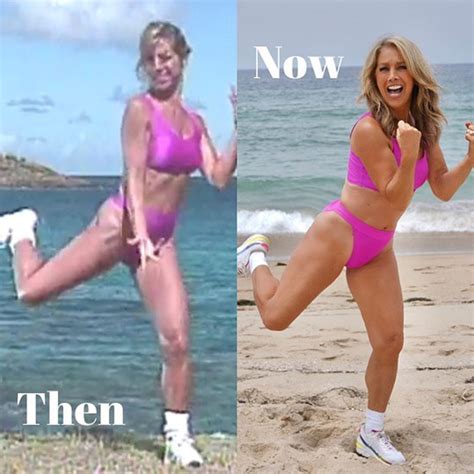 Denise Austin 66 Flaunts Fit Form In Same Pink Bikini She Wore In The