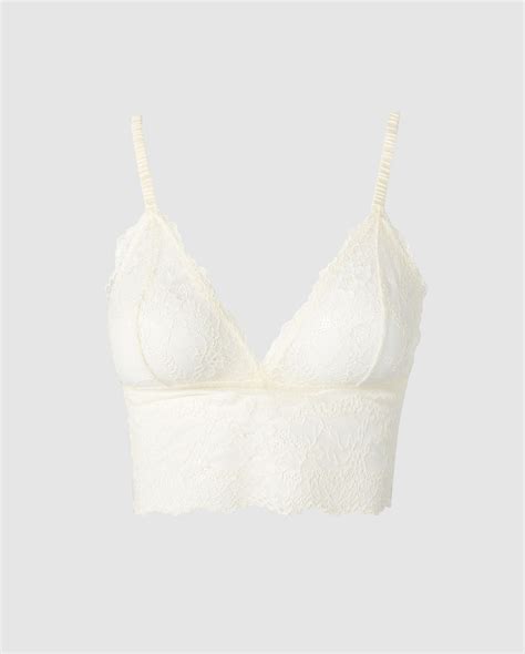 Lace Bralette Top Cream • Soft Bra • Understatement Underwear