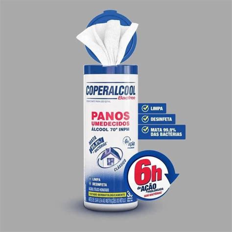 12 Frascos Pano Umedecido Álcool 70º Inpm Limpeza Geral Parcelamento