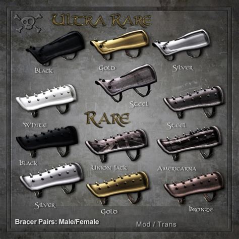 Second Life Marketplace [the Forge] Rare Bracer Gold Bbox