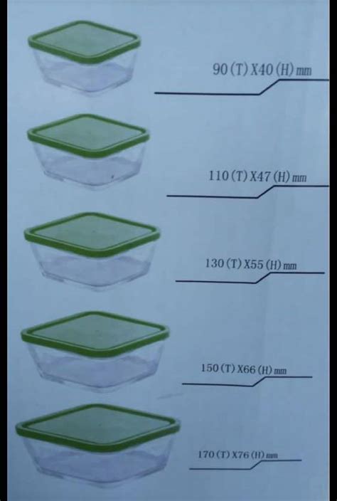 Glass Tupperware Containers Furniture And Home Living Kitchenware