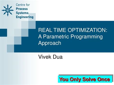 Ppt Real Time Optimization A Parametric Programming Approach Powerpoint Presentation Id3416779
