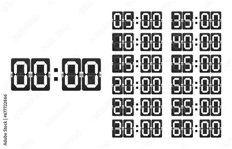 Countdown Clock Counter Timer Vector Icon On White Background