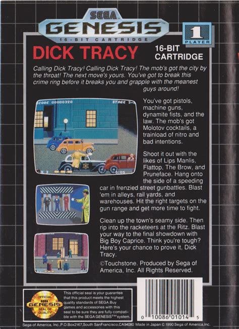 Dick Tracy 1990 Box Cover Art Mobygames