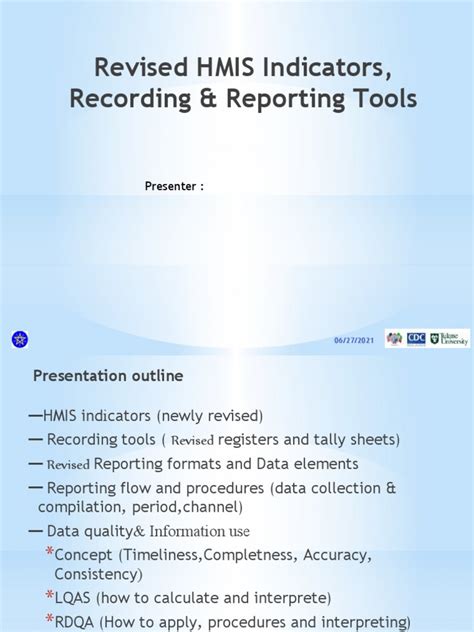 Revised Hmis Indicators Recording And Reporting Tools Presenter Download Free Pdf
