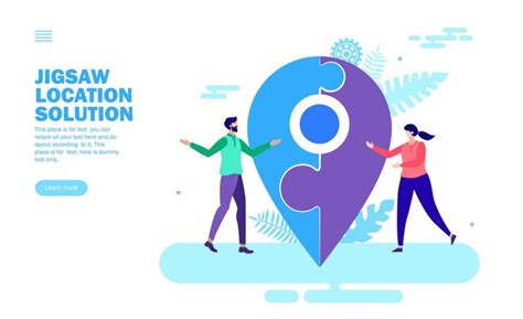 Premium Vector Team Solving Problem Of Location With Jigsaw