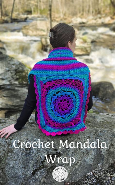 Crochet Mandala Wrap Free Pattern By Celtic Knot Crochet