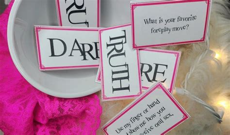 Bedroom Games Sexy Truth Or Dare Game For Couples Etsy