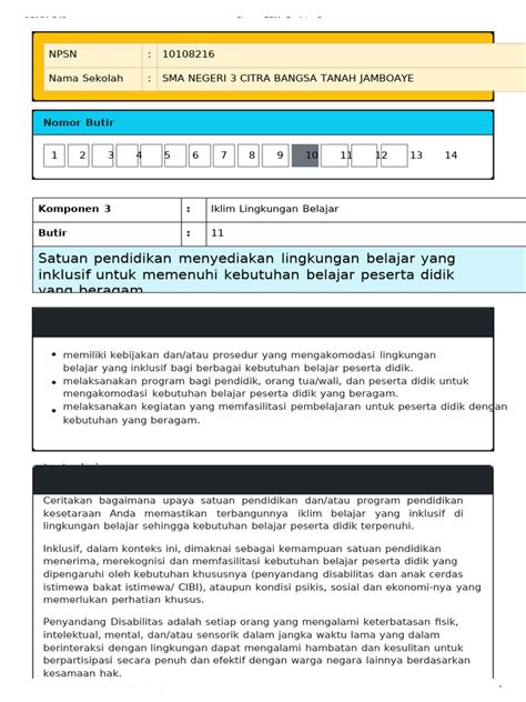 Sispena Pdm 11 Penilaian Satuan Pendidikan Pdf