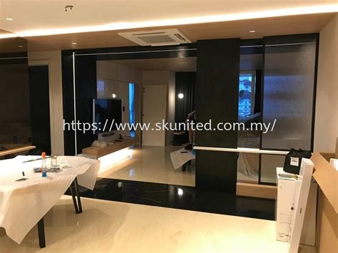 Fluted Wall Panel Wall Frame Cw Divider Frame Living At Bukit Tinggi