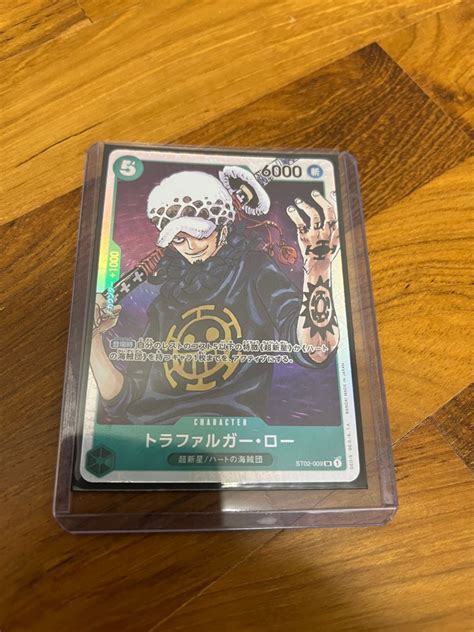 One Piece Tcg Green St02 009 Trafalgar Law Hobbies And Toys Toys