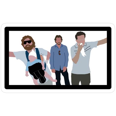 The Hangover Elevator Scene Sticker Hangover Vinyl Decal Stickers