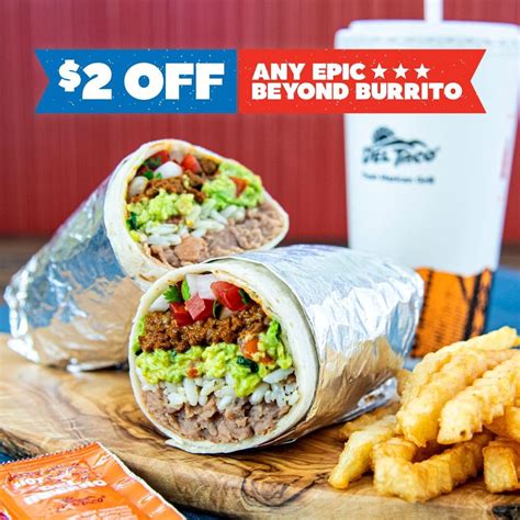 Del Taco Menu In San Diego California Usa