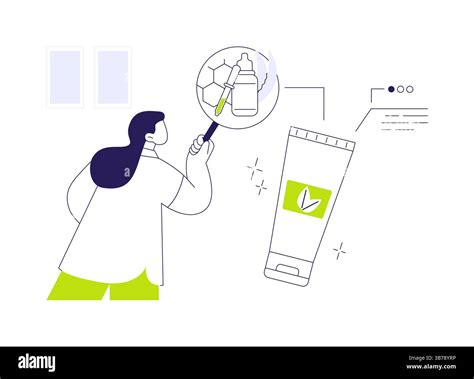 Cosmetic Product Formulation Abstract Concept Vector Illustration Stock