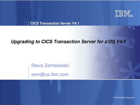 PPT Upgrading To CICS Transaction Server For Z OS V PowerPoint Presentation ID