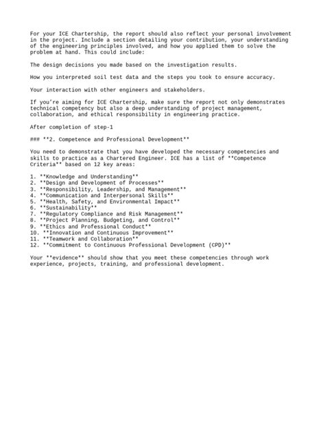 Completing Your Chartered Engineer Part 2 Pdf