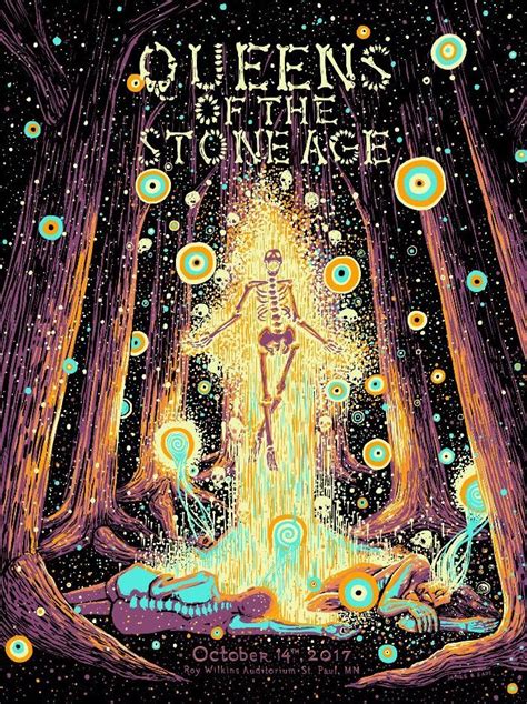 Queens Of The Stone Age James Eads 2017 Rock Poster Art
