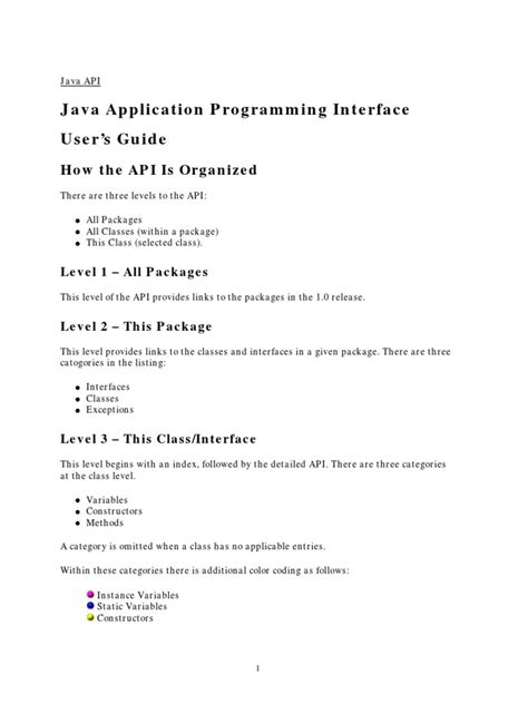 Api Users Guide Pdf Class Computer Programming Application