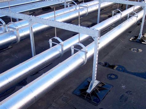 Rooftop Pipe Hangers And Stands Custom Pipe Supports Miro