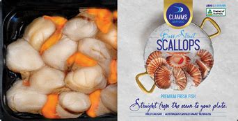 Retail Packs Clamms Seafood