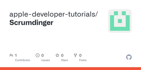 Github Apple Developer Tutorialsscrumdinger