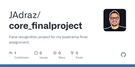 Github Jadrazcorefinalproject Face Recognition Project For My Bootcamp Final Assignment