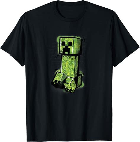 Minecraft Creeper Graffiti Sit T Shirt Walmart Com
