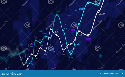 digital analytics concept data visualization financial schedule