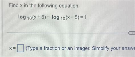 solved find x ﻿in the following