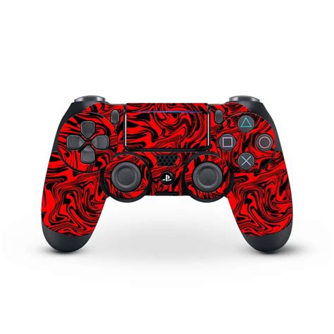 Hell Red Ps4 Dualshock Controller Skin Sony Controller Sony Gamepad