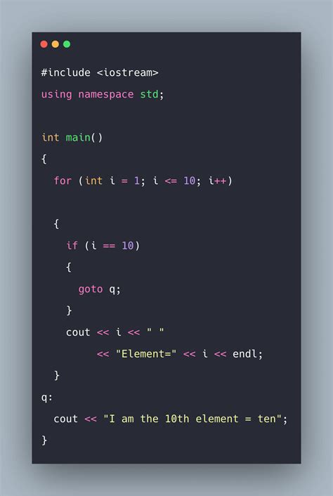 Goto Statement In C Example C Goto Statement Program