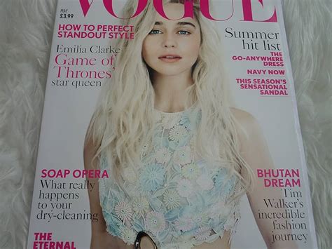 Emilia Clarke Covers British Vogue Admits She Wouldn39t