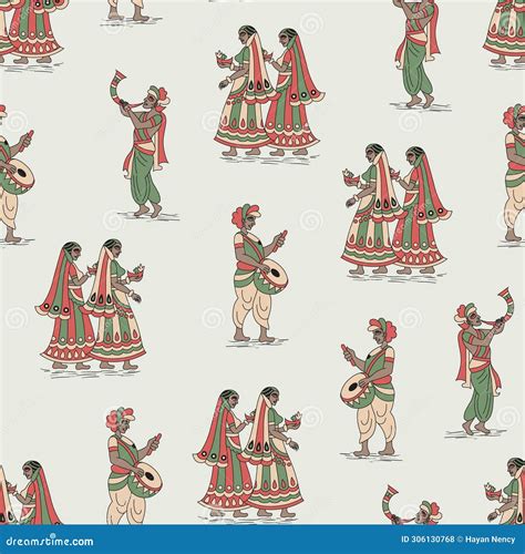 Weddings In India Hindu Wedding Marriage Pattern Stock Vector Illustration Of Culture Sari